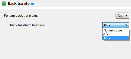 BioMedware SpaceStat Help - Back transform & Other settings